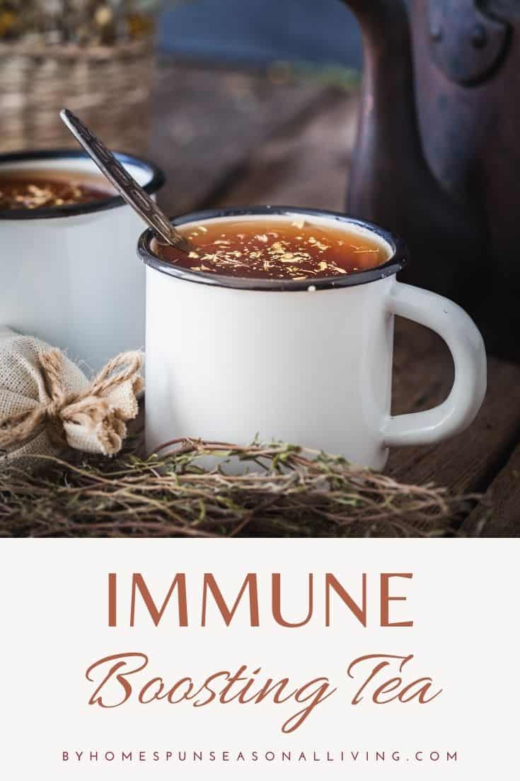 Homemade Herbal Immune Boosting Tea Recipe - Homespun Seasonal Living