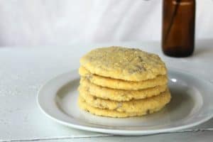 Lilac Cornmeal Cookies - Homespun Seasonal Living