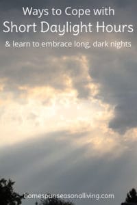 How to Cope with Short Daylight Hours this Fall & Winter