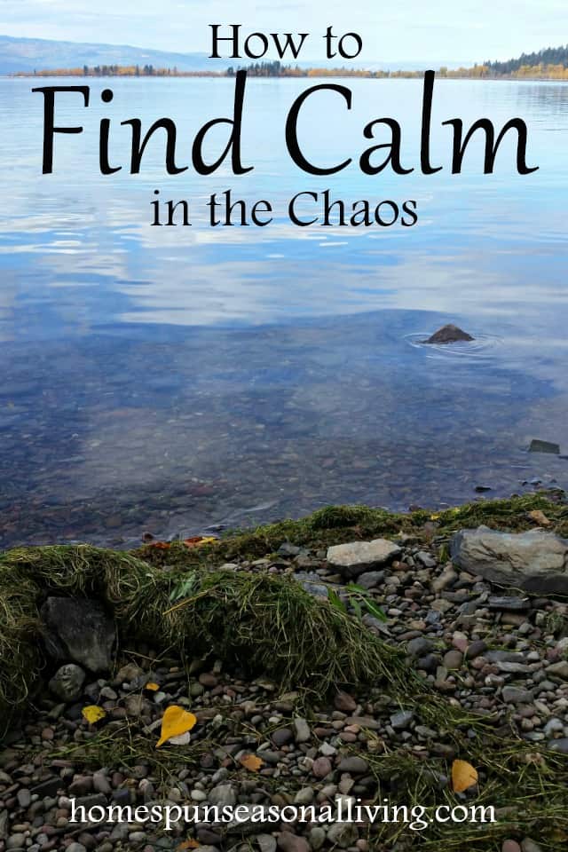 Finding Calm in the Chaos | Homespun Seasonal Living Finding Calm in the Chaos | Homespun Seasonal Living