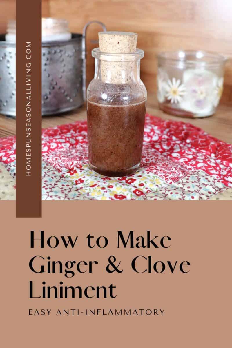 Ginger Clove Anti-Inflammatory Liniment - Homespun Seasonal Living