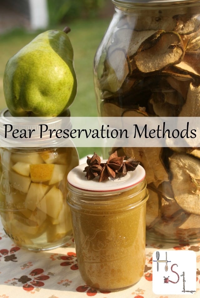 Pear Preservation Methods | Homespun Seasonal Living