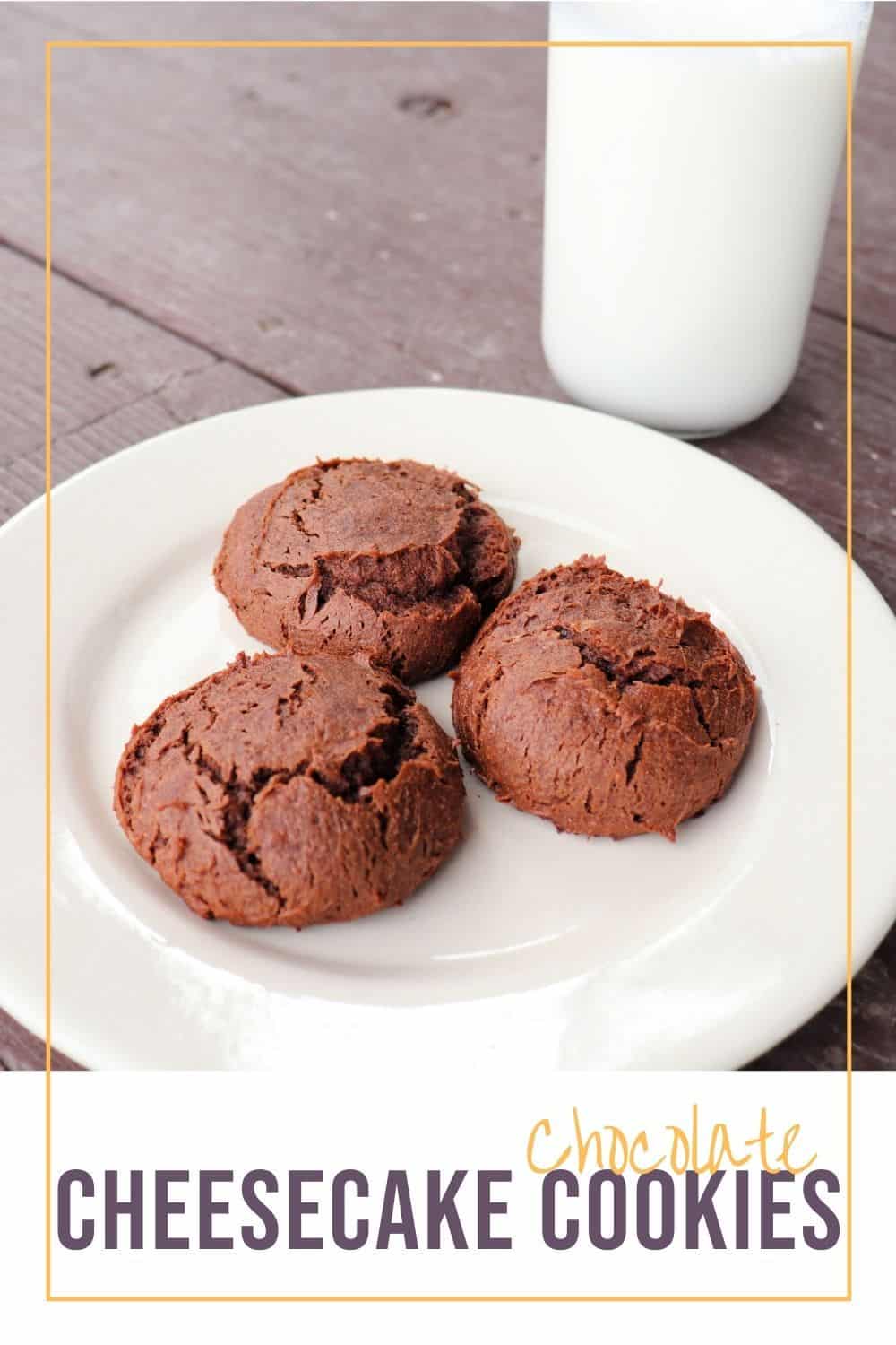 Chocolate Cheesecake Cookies - Homespun Seasonal Living