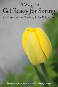 5 Ways to Get Ready for Spring - Homespun Seasonal Living