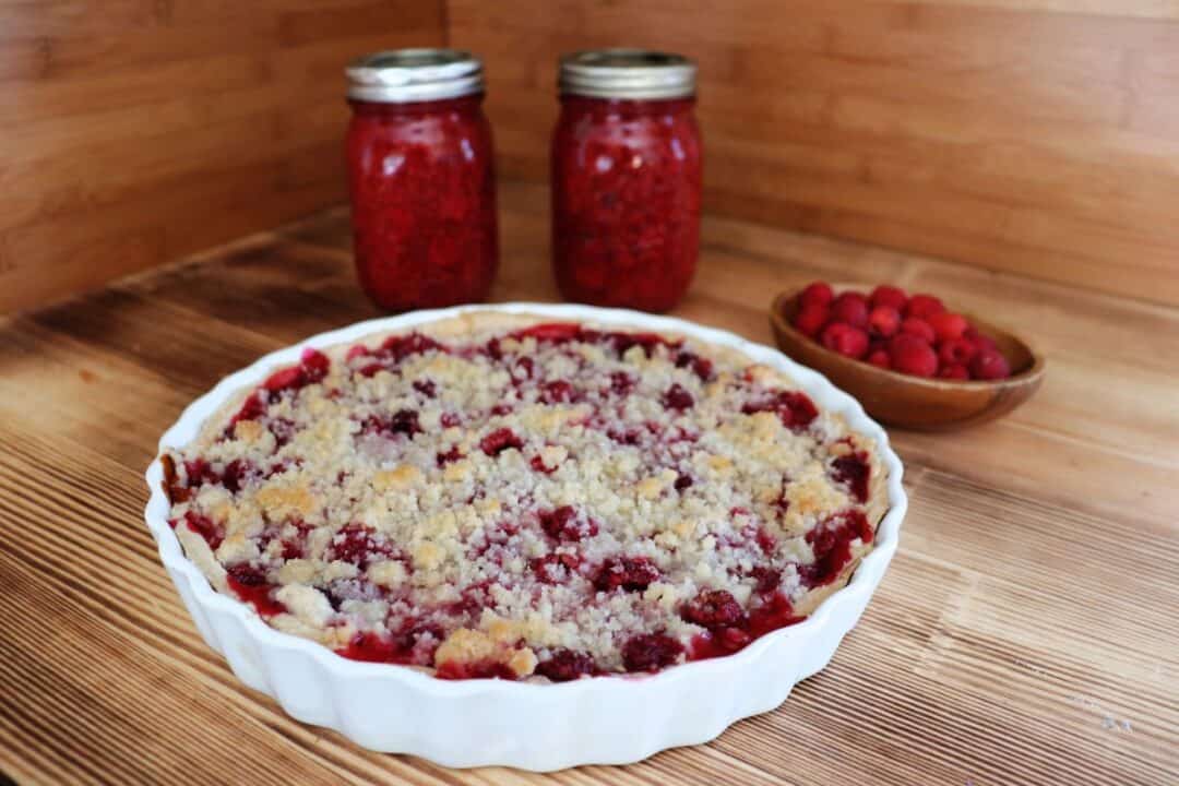 How to Can Raspberry Pie Filling - Homespun Seasonal Living