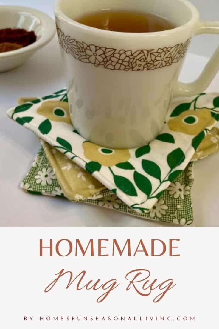 Scented Mug Rug - Homespun Seasonal Living