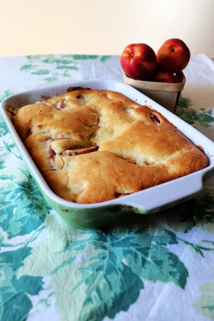 Nectarine Cobbler - Homespun Seasonal Living
